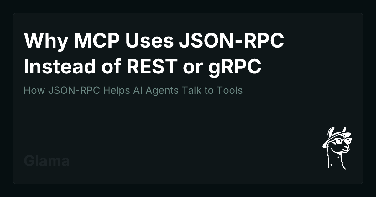 How JSON-RPC Helps AI Agents Talk to Tools | Glama
