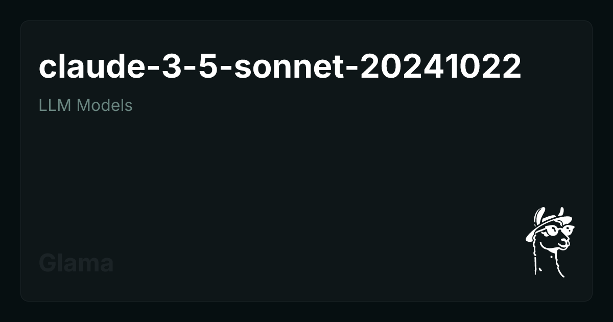claude-3-5-sonnet-20241022 | Glama