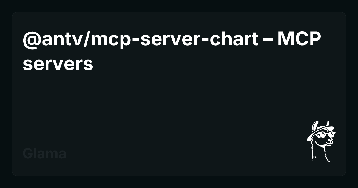 @antv/mcp-server-chart – MCP servers | Glama