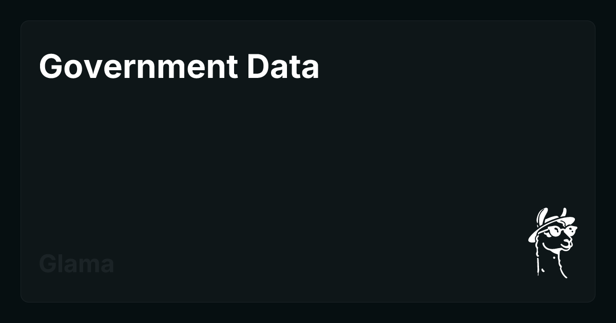 Government Data | Glama