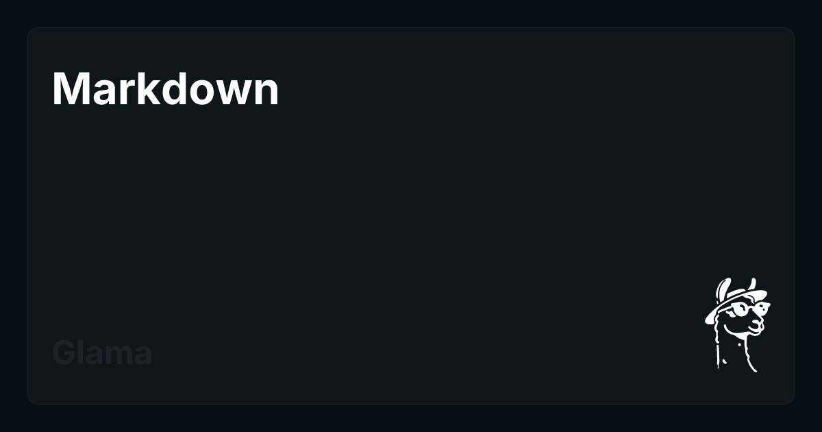 Markdown | Glama