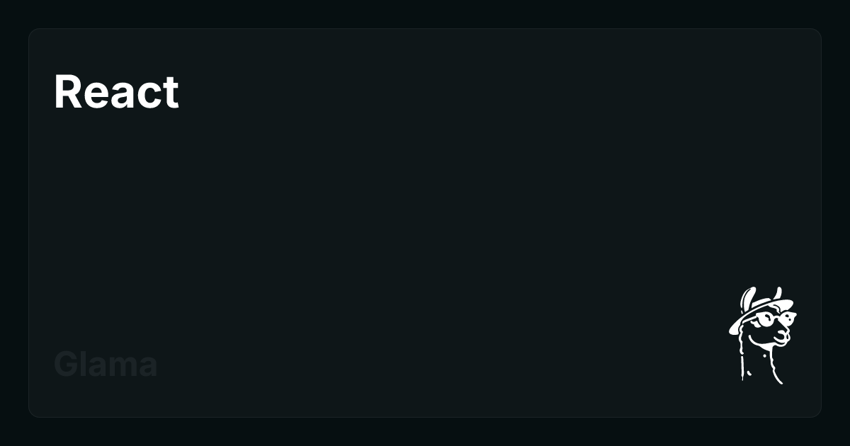 React | Glama