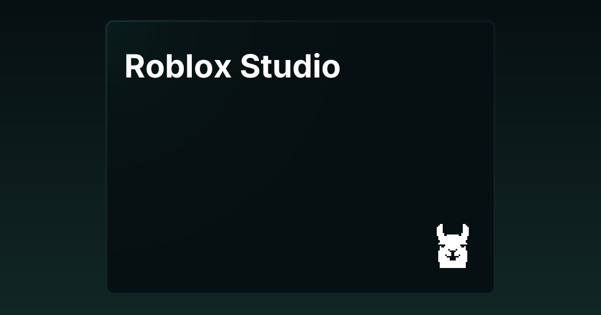 Roblox Studio | Glama