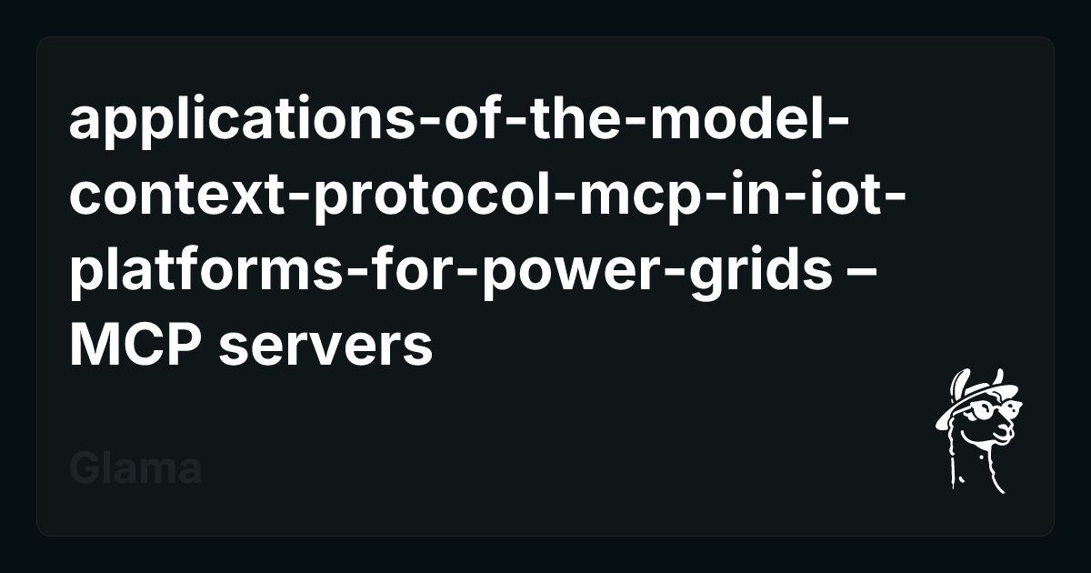 Applications Of The Model Context Protocol Mcp In Iot Platforms For