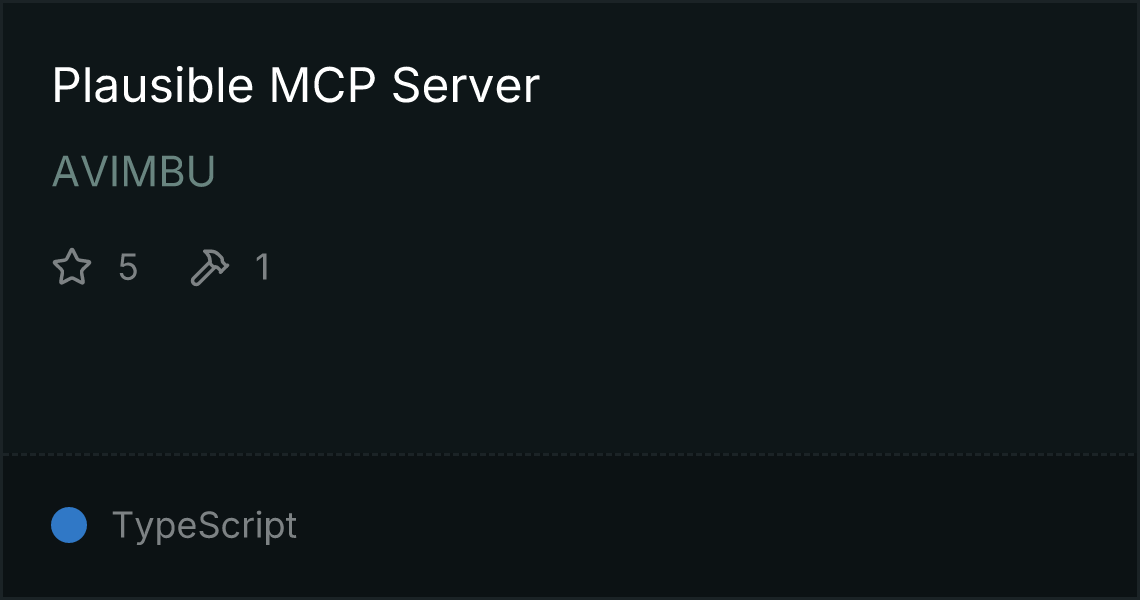 Plausible MCP Server | Glama