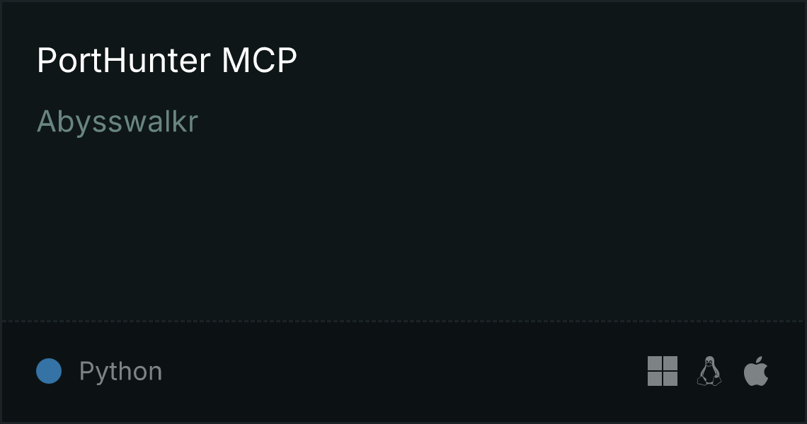 PortHunter MCP | Glama