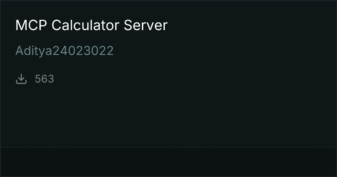 Score | MCP Calculator Server | Glama