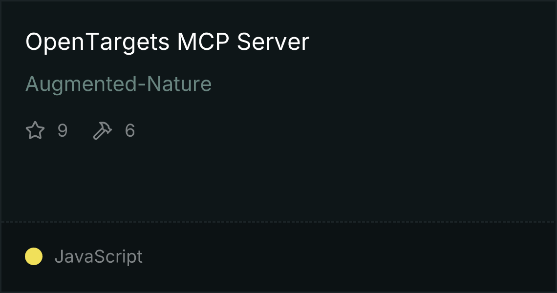 OpenTargets MCP Server | Glama