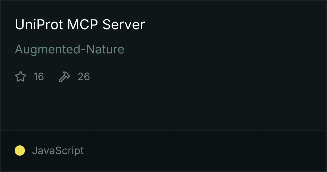 UniProt MCP Server | Glama