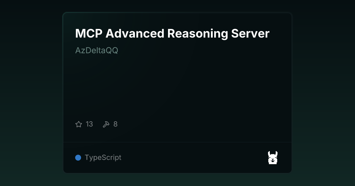 MCP Advanced Reasoning Server by AzDeltaQQ | Glama