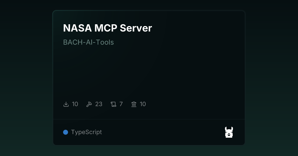 Nasa Mcp Server By Bach Ai Tools Glama