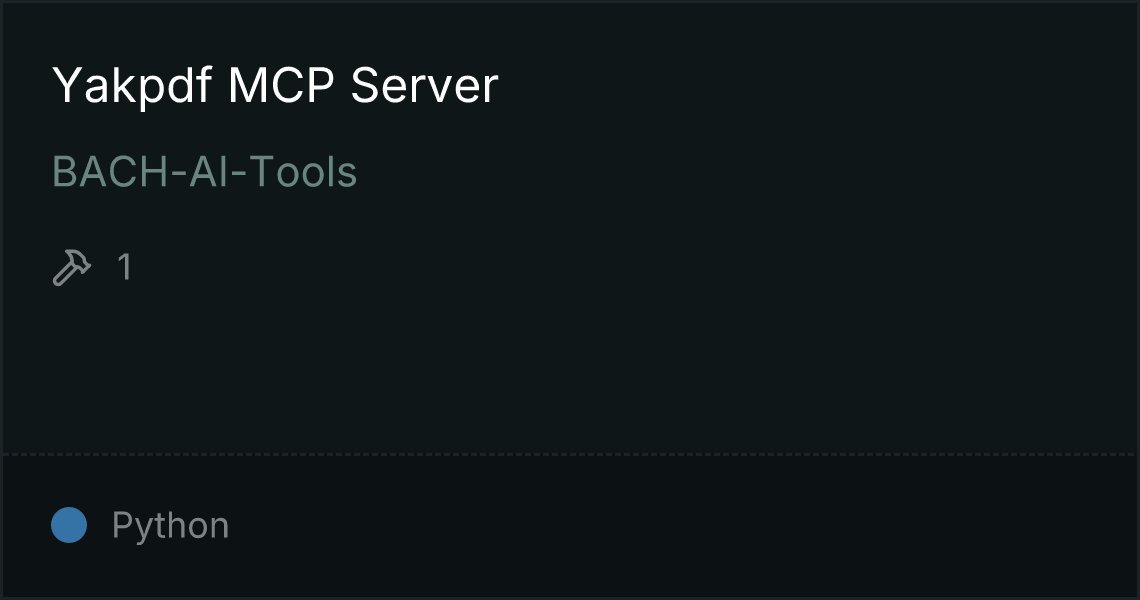 Inspect | Yakpdf MCP Server | Glama