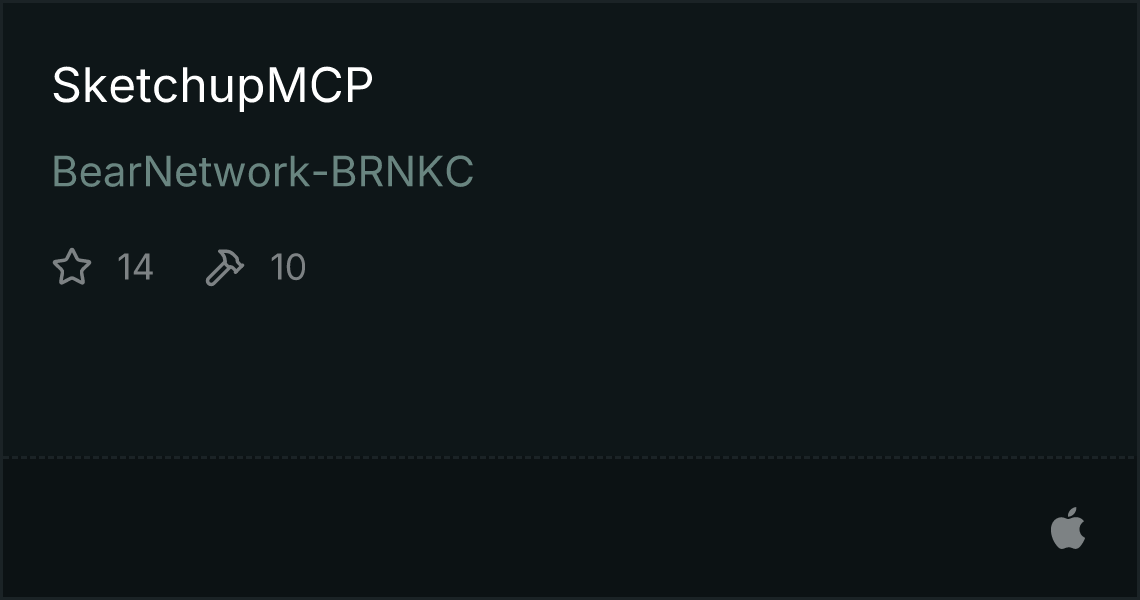 SketchupMCP by BearNetwork-BRNKC | Glama
