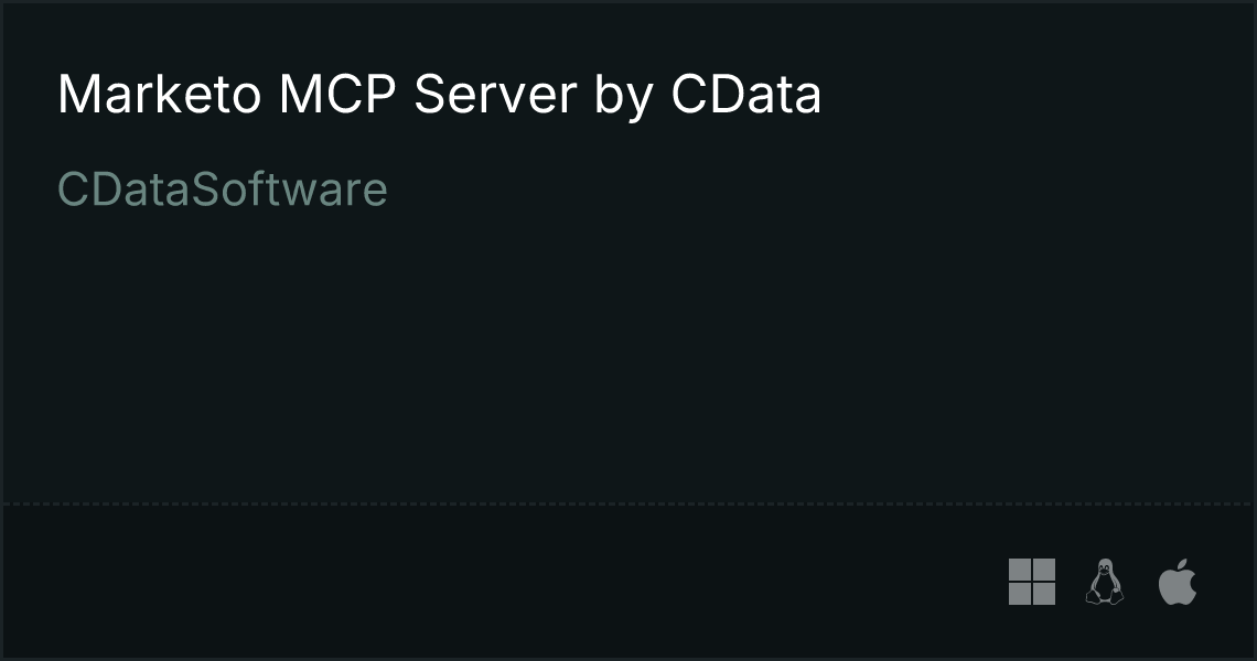 Marketo MCP Server by CData by CDataSoftware | Glama
