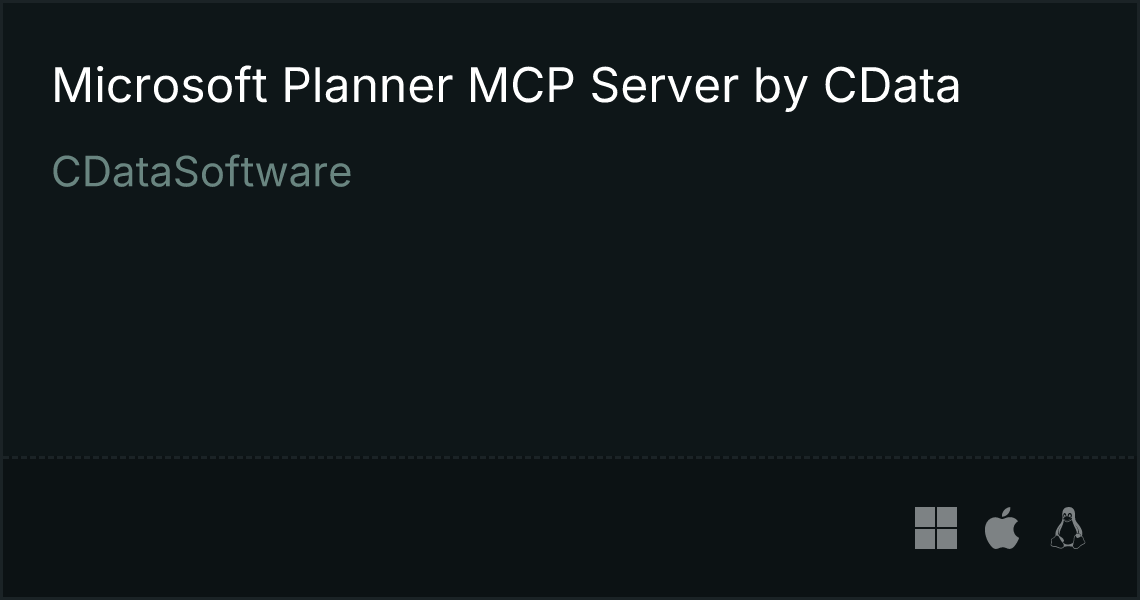 Microsoft Planner MCP Server by CData | Glama