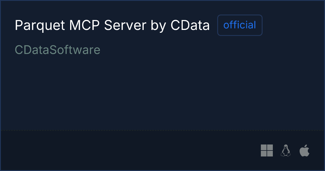 Parquet MCP Server by CData | Glama