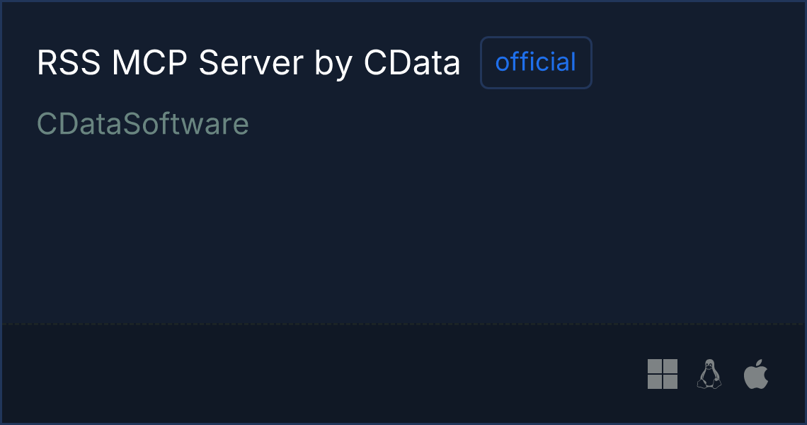 RSS MCP Server by CData | Glama