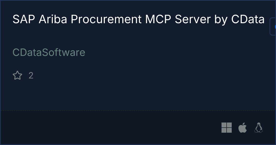 SAP Ariba Procurement MCP Server by CData | Glama