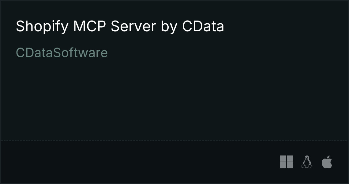 Shopify MCP Server by CData | Glama
