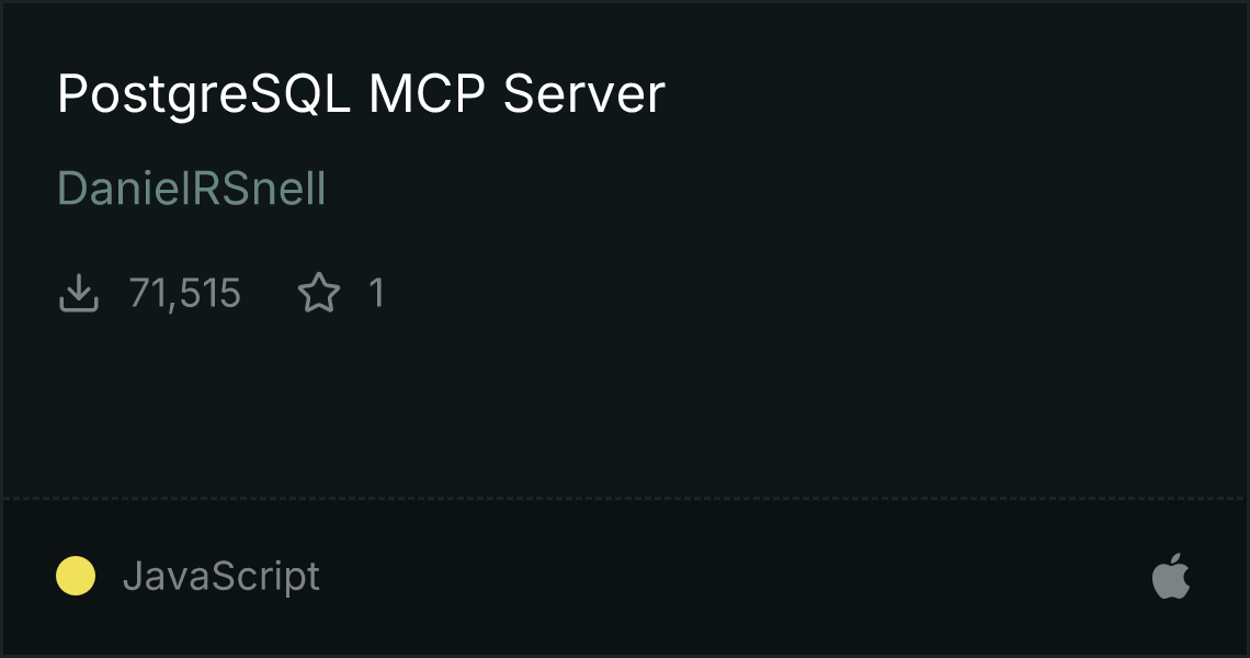 Servidor MCP de PostgreSQL | Glama