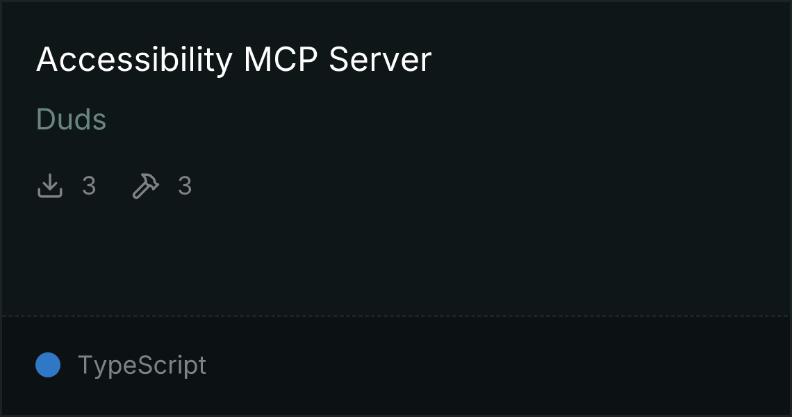 Schema | Accessibility MCP Server | Glama