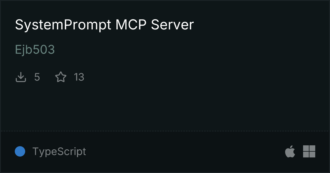 SystemPrompt MCP Server | Glama