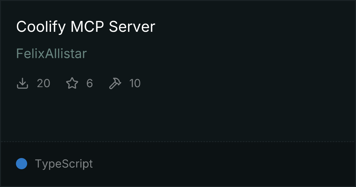 Coolify MCP Server | Glama