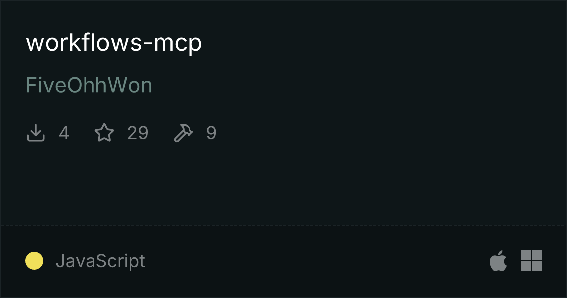 workflows-mcp by FiveOhhWon | Glama