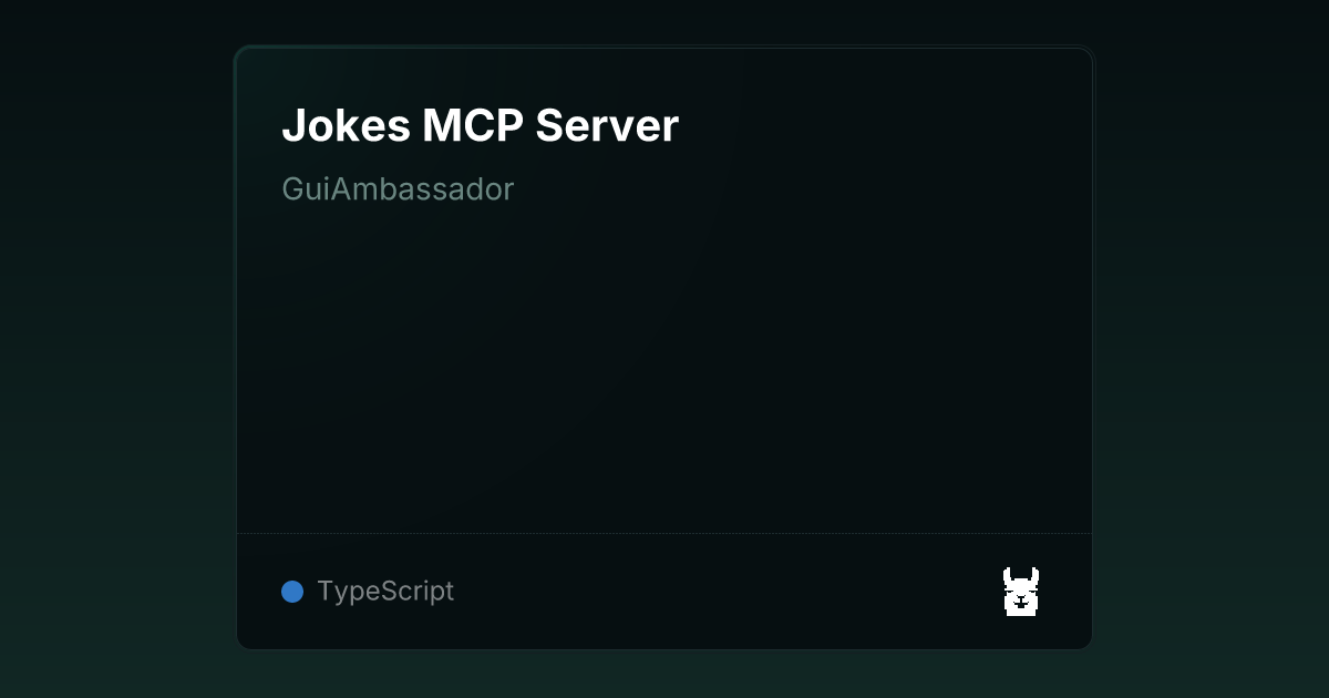Score | Jokes MCP Server | Glama