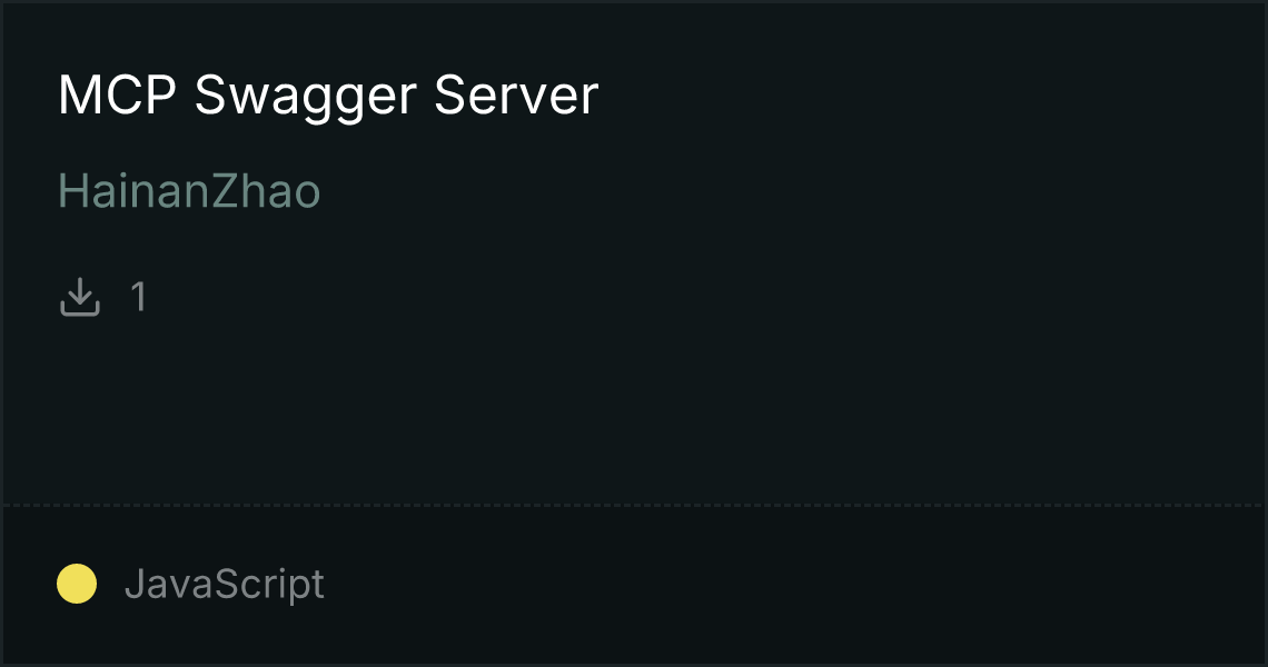 MCP Swagger Server | Glama