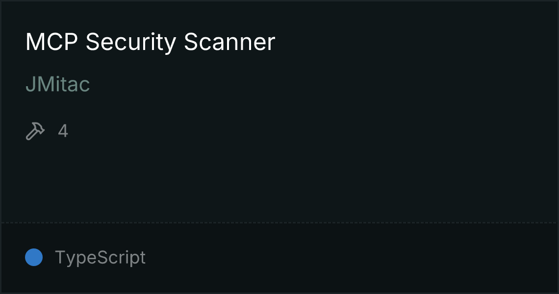 Score | MCP Security Scanner | Glama