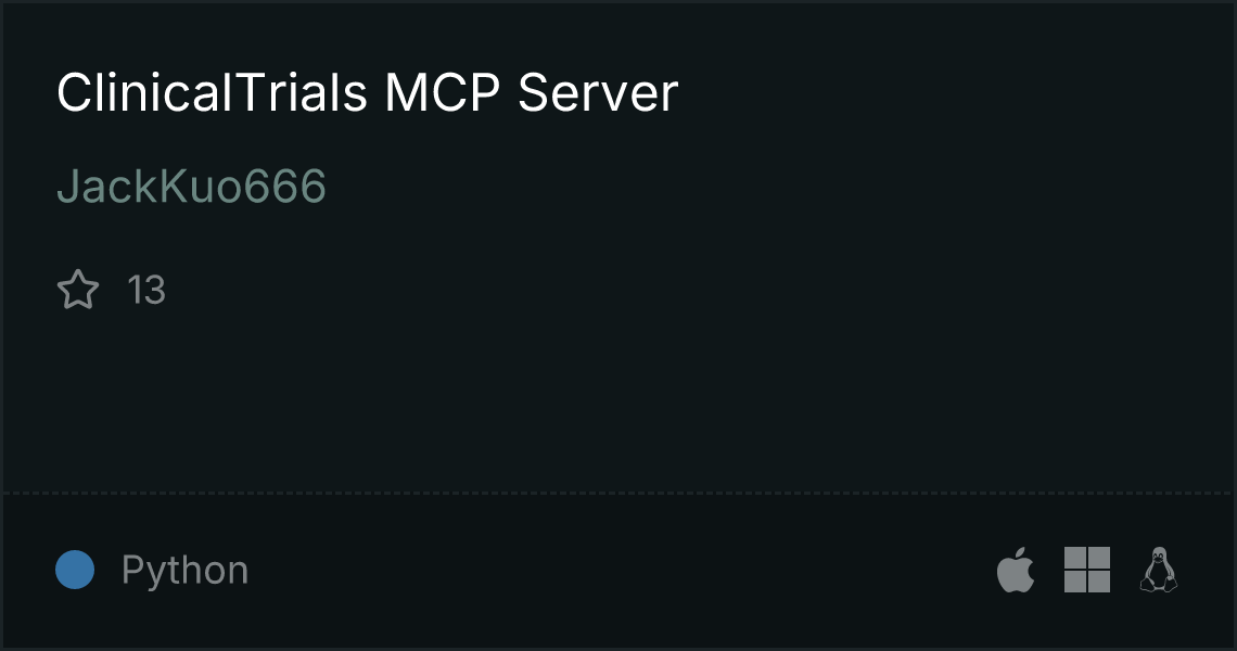 Schema | ClinicalTrials MCP Server | Glama