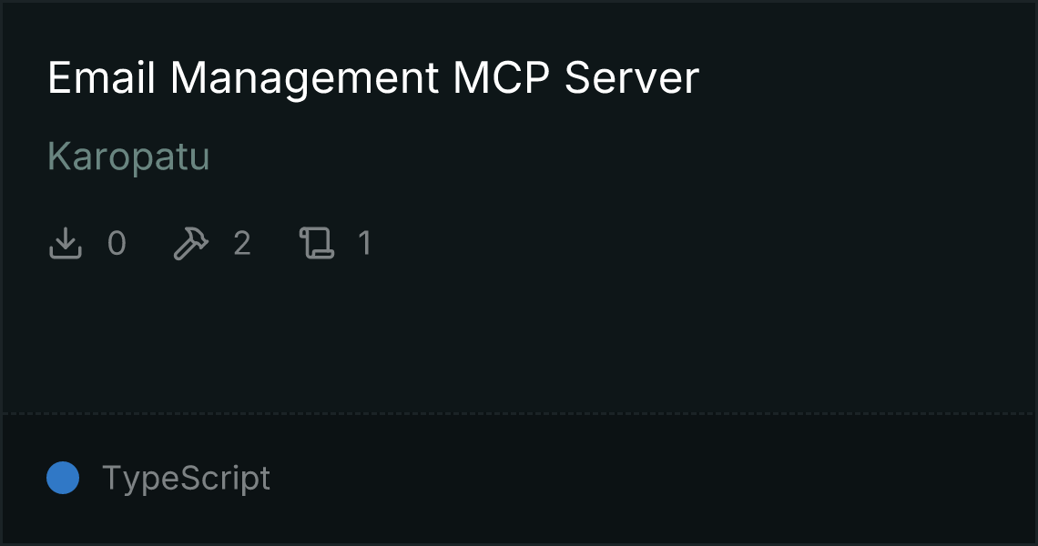 fetch-emails - Email Management MCP Server | Glama