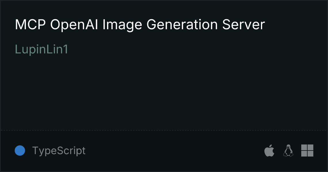 MCP OpenAI Image Generation Server | Glama
