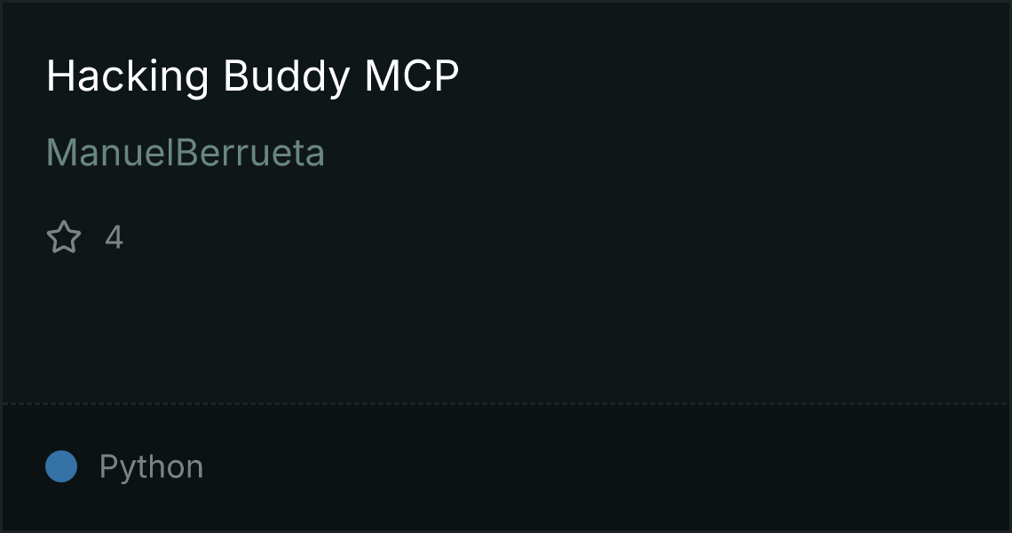 Hacking Buddy MCP | Glama