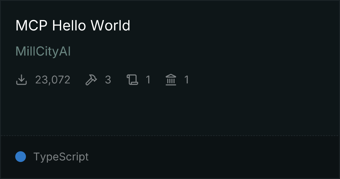 Schema | MCP Hello World | Glama