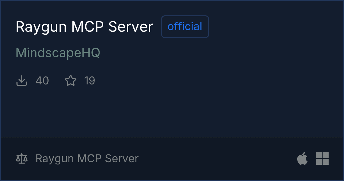 Score | Raygun MCP Server | Glama