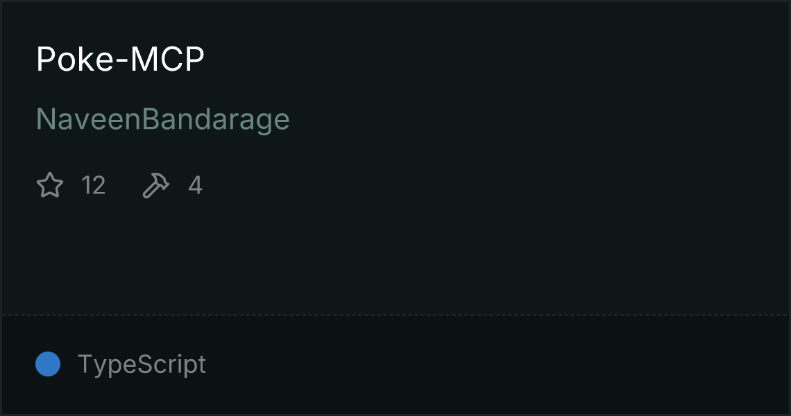 Score | Poke-MCP | Glama