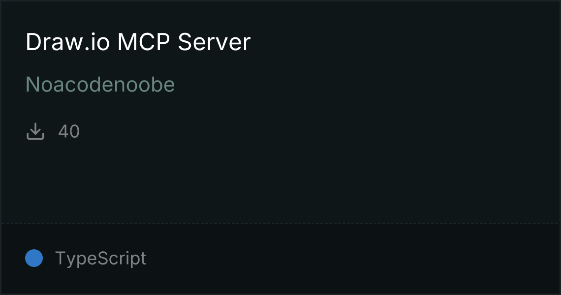 Draw.io MCP Server by Noacodenoobe | Glama