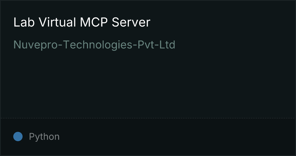 Discussions | Lab Virtual MCP Server | Glama