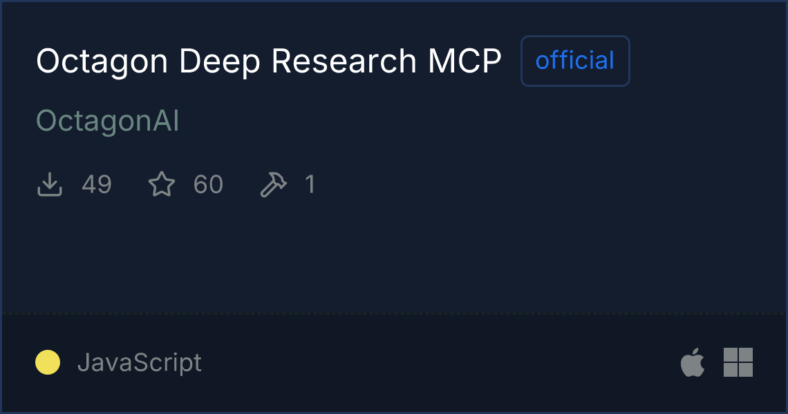 Octagon Deep Research MCP | Glama