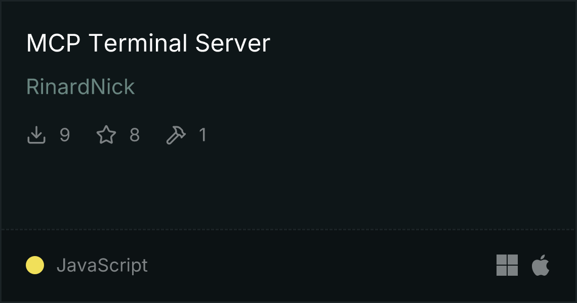 MCP Terminal Server | Glama
