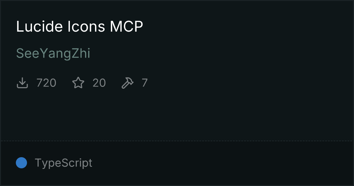 Lucide Icons MCP by SeeYangZhi | Glama