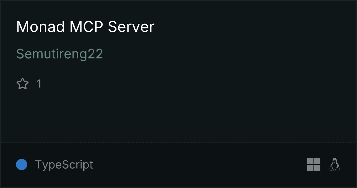 Monad MCP Server | Glama