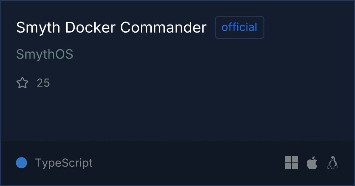 Smyth Docker Commander by SmythOS | Glama