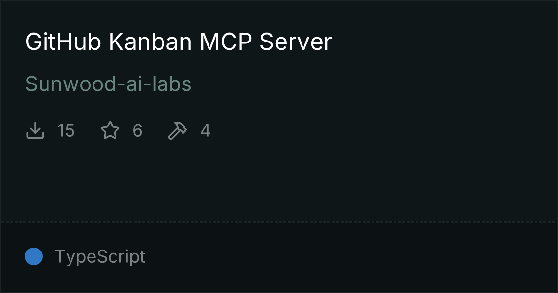 GitHub Kanban MCP Server | Glama