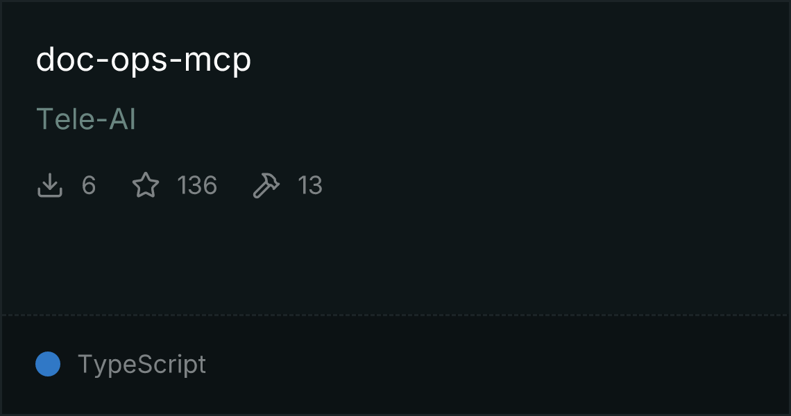 doc-ops-mcp by Tele-AI | Glama