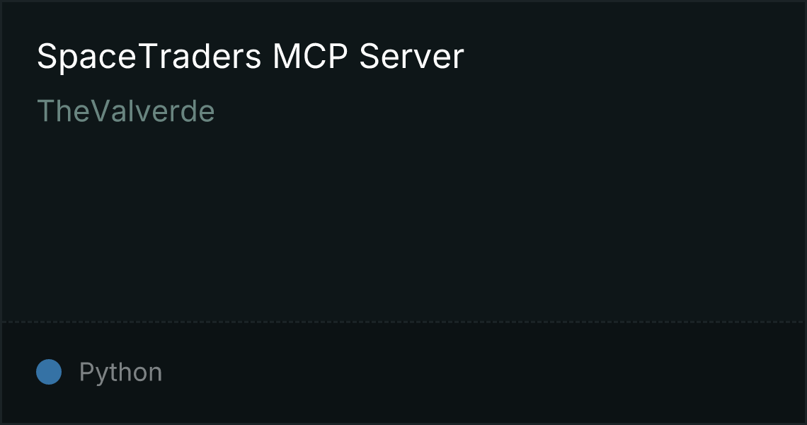 Score | SpaceTraders MCP Server | Glama