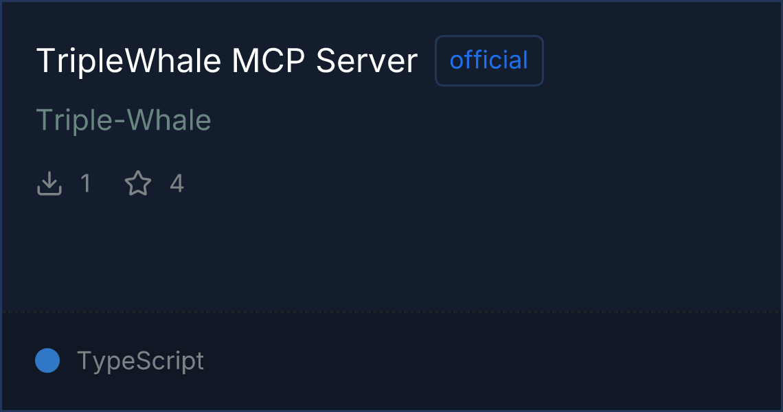 TripleWhale MCP Server by Triple-Whale | Glama