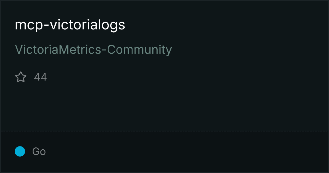 mcp-victorialogs by VictoriaMetrics-Community | Glama
